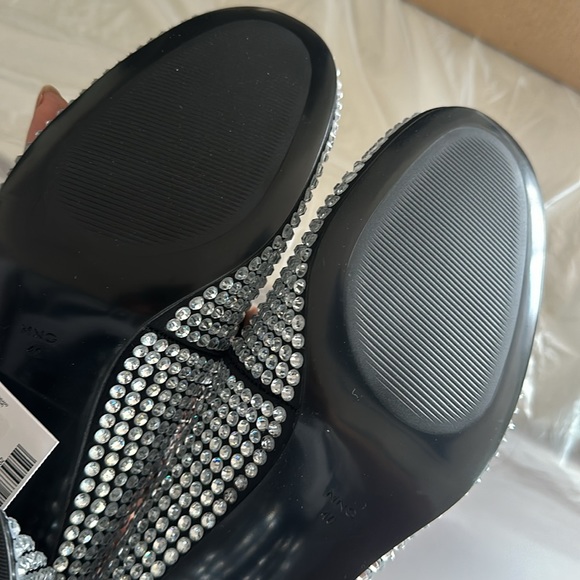 Mango | Shoes | Mango Rhinestone Mary Jane Block Heel | Poshmark